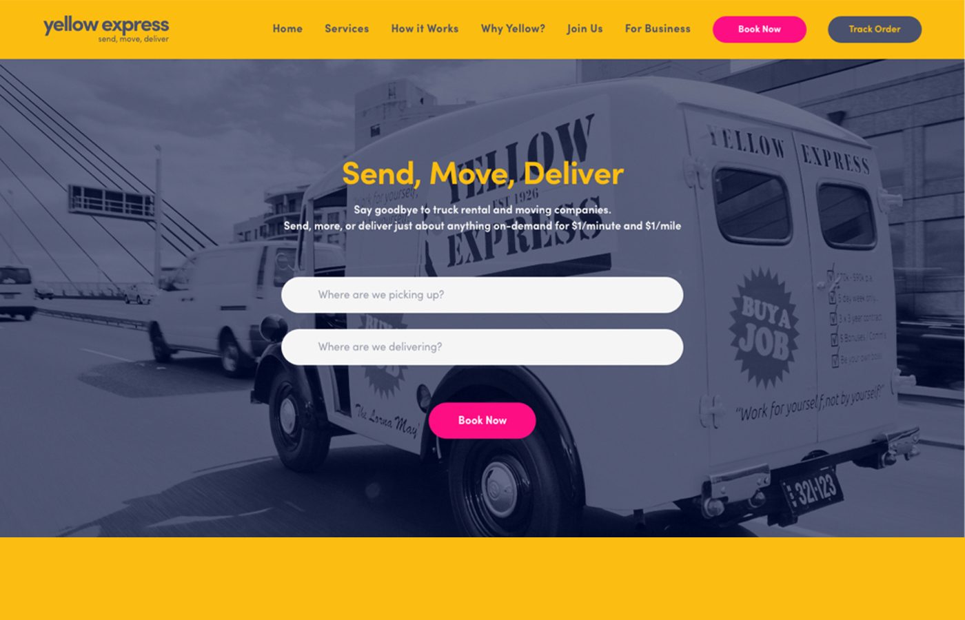 Yellow Express Website • Braden Schlueter
